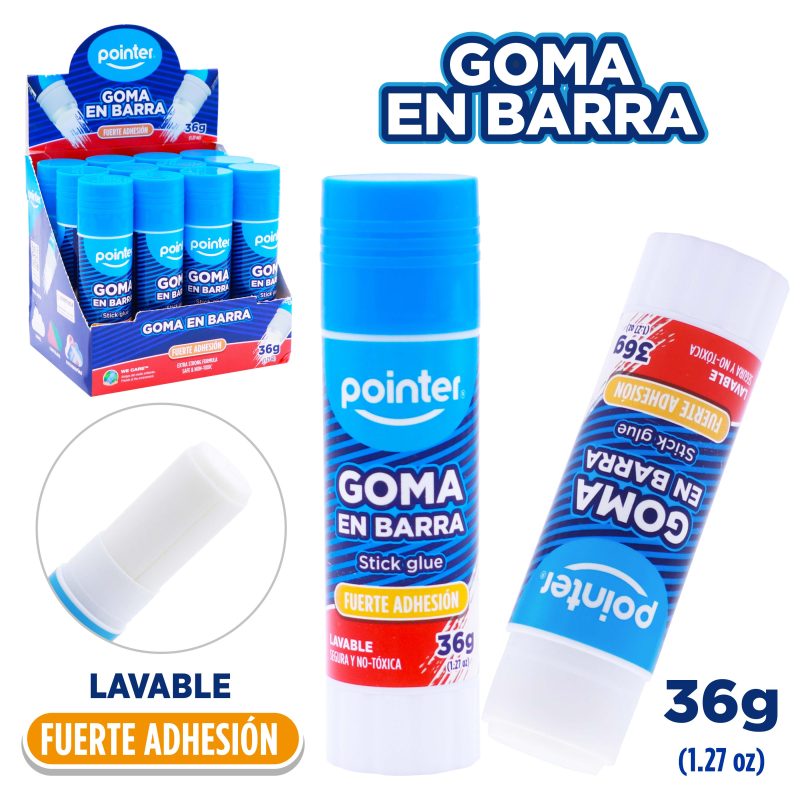 Goma en Barra Pointer 36g – Fuerte Adhesión – Almacén Comics