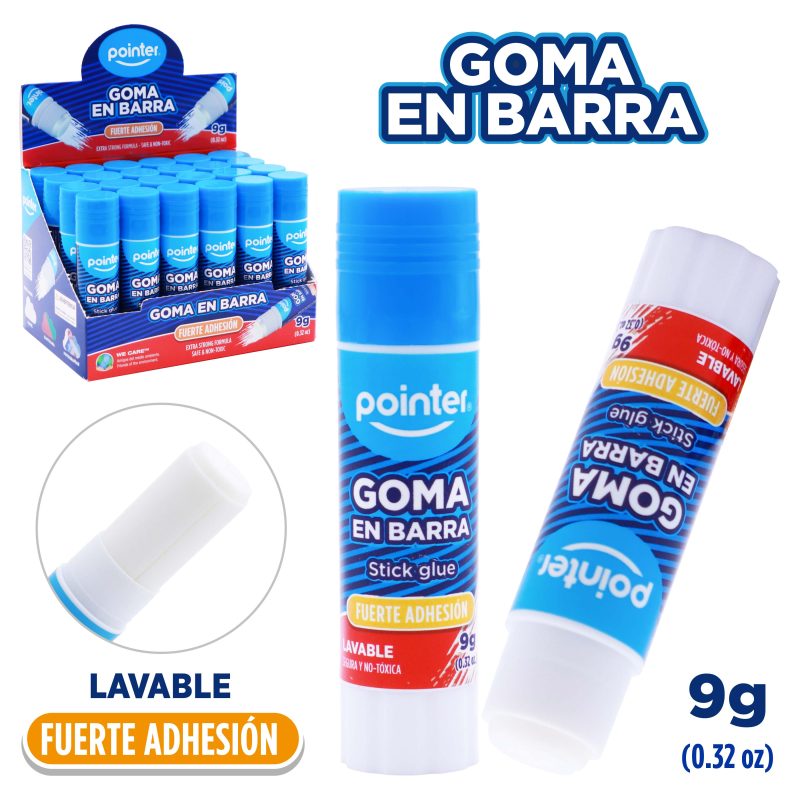Goma en Barra Pointer 9g – Fuerte Adhesión – Almacén Comics